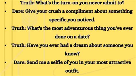 Truth Or Dare Questions Over Text