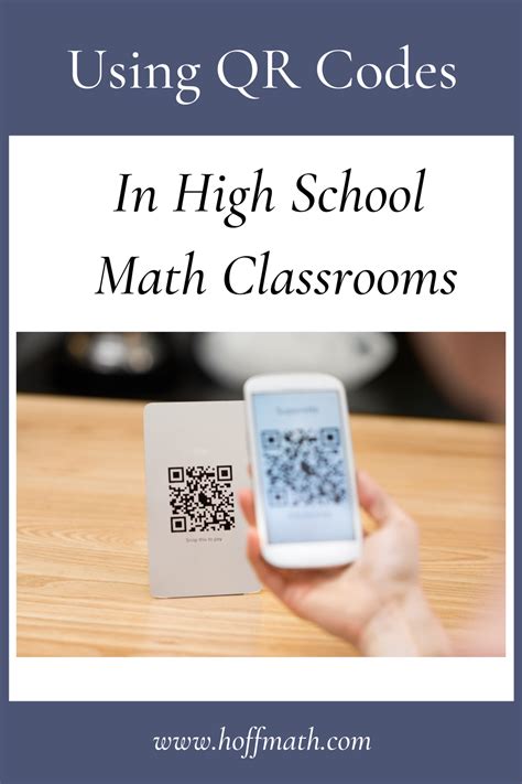A Hand Holding A Cell Phone With The Text Using Qr Code In High School