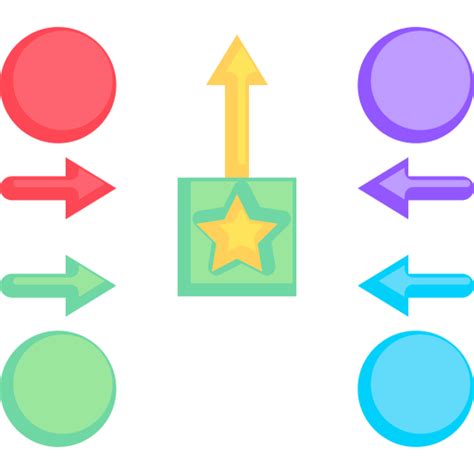 Differentiation Generic Color Fill Icon