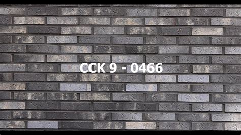 Cck9 0466 청고벽돌 검정색 줄눈 6대4 Real Texture 예쁜 건물 외벽 회색 타일 시공 국산 치장벽돌 조적