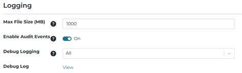 Enabling Debug Logging