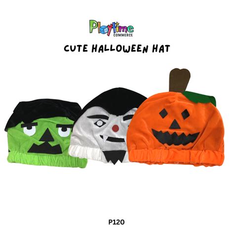 Halloween Cute Hats Hulk Ghost Pumpkin Costume Party Hat Shopee