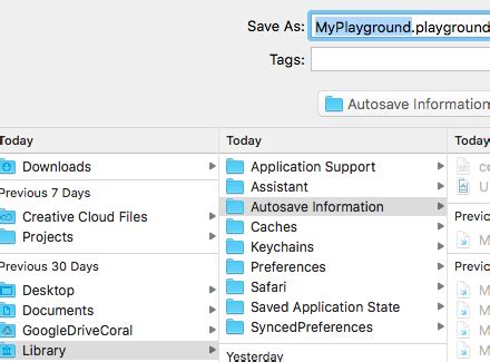 Xcode10 Default Directory For Playground On Xcode Stack Overflow