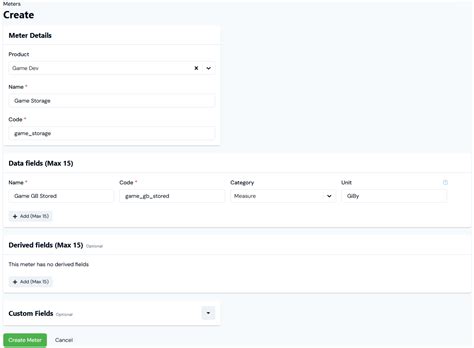 Creating Product Meters M3ter Documentation