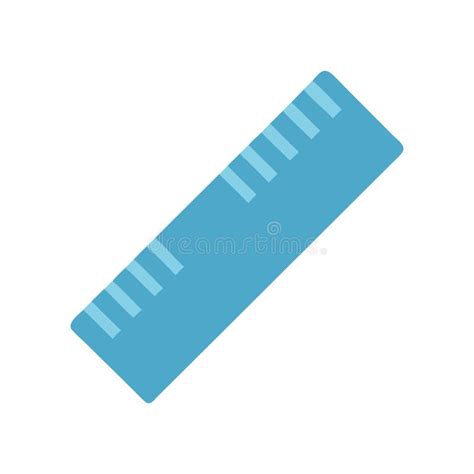 Simplistic Ruler Icon Concept Stock Vector Illustration Of Geometric