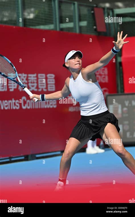 Viktoria Morvayova Slovakia Womans Tennis Player During The Wta250