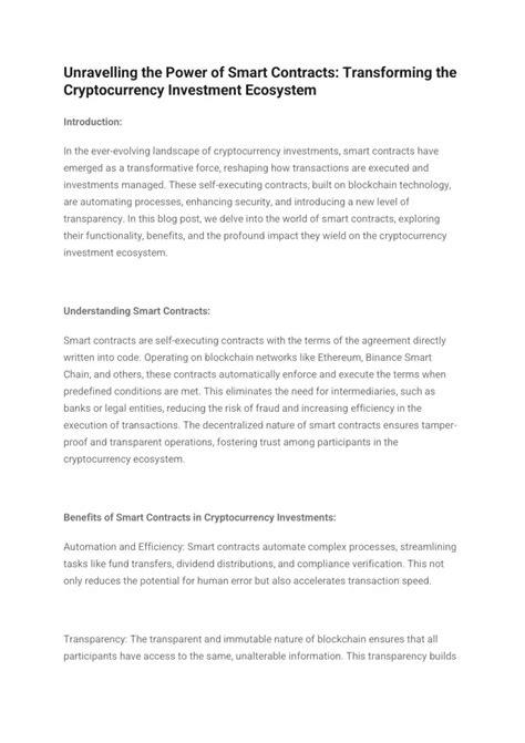 Ppt Unravelling The Power Of Smart Contracts Powerpoint Presentation Id 12768819