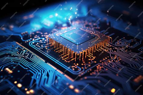 Premium Photo Big Data Ai Machine Learning Deep Learning On Circuit Board