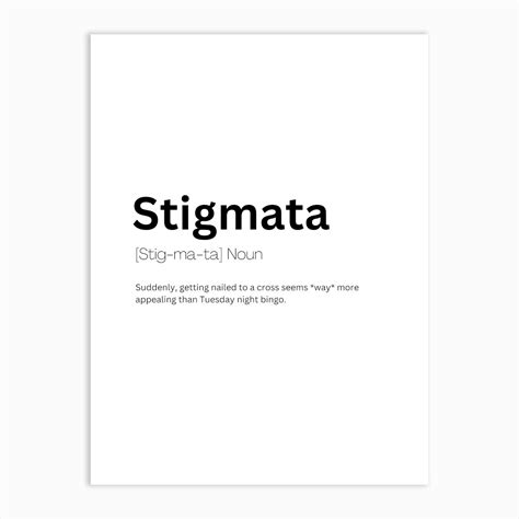 Stigmata Definition Meaning Art Print By Kaigozen Fy