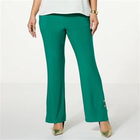 Antthony Pull On Straight Leg Pant With Button Detail HSN