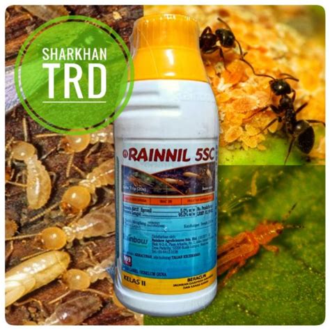 Botol Ml Rainnil Sc Rainbow Racun Serangga Fipronil Insecticide Anai Anai Kutu Thrips