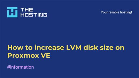 How To Increase The LVM Disk Size On Proxmox VE
