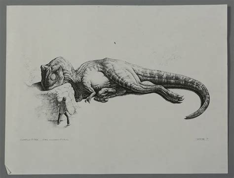 Jurassic Park Concept Art Sleeping T Rex By Indominusrex On Deviantart