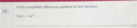solved find a simplified difference quotient for the