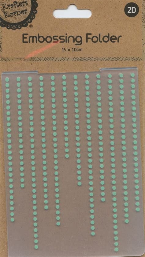 Embossing Folder Dots Different Length Drops One Folder The