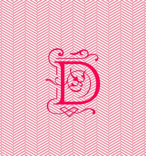 D Monogram I Made Monogram Wallpaper Monogram Maker Printed
