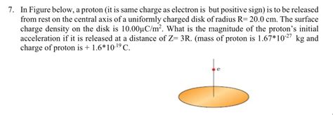 Solved 7 In Figure Below A Proton It Is Same Charge As Chegg Com