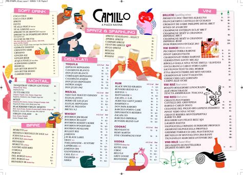 Menu 2024 Camillo A Piazza Navona Dal 1890 In Rome Thefork