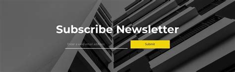 Subscribe Newsletter HTML Template