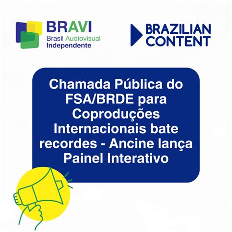 Chamada Pública do FSA BRDE para Coproduções Internacionais bate