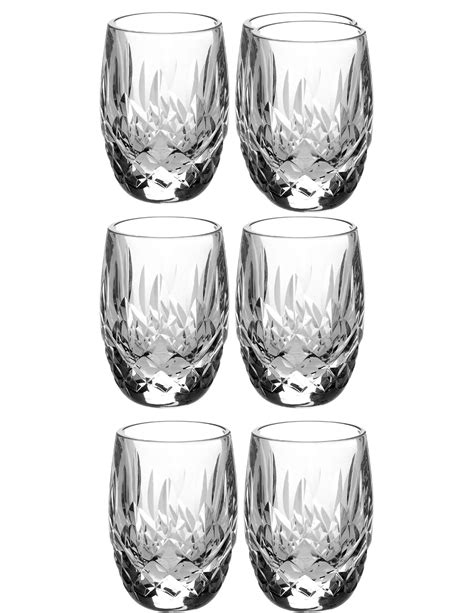 Waterford Lismore Shot Glasses Set Of Six Rose Victoria Antiques