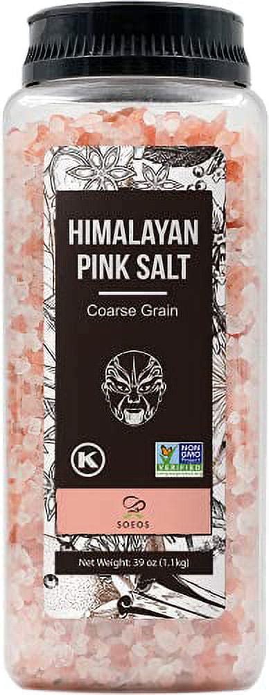 Soeos Himalayan Pink Salt Coarse Grain 39oz 11kg Non Gmo