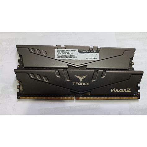 Jual Ram Ddr4 Tforce Vulcan Z 4x2 8gb 2666 Mhz Shopee Indonesia
