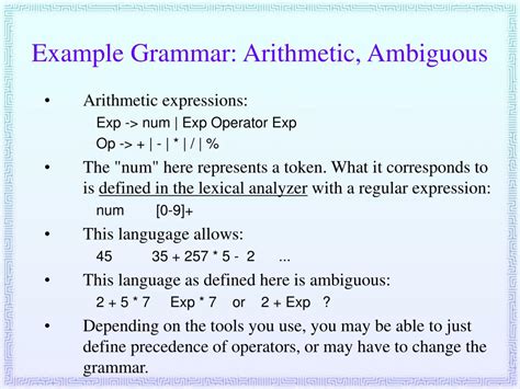 ppt compiler design 4 language grammars powerpoint presentation