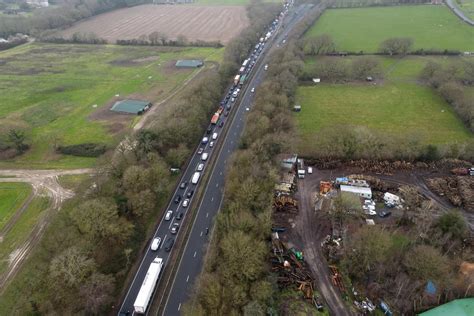 Video Delays On The A27 Outside Arundel After Fuel Spillage