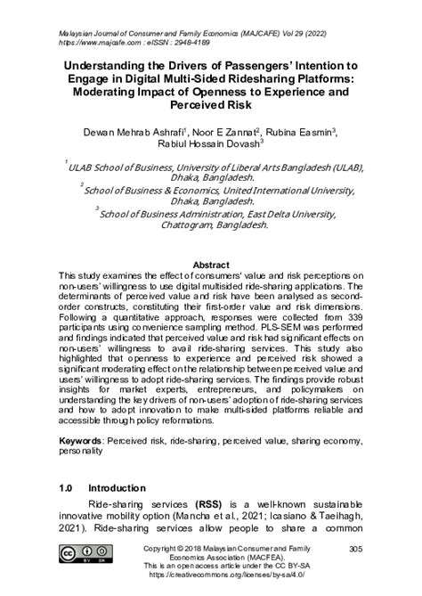 Pdf Understanding The Drivers Of Passengers Intention To Engage In Digital Multi Sided