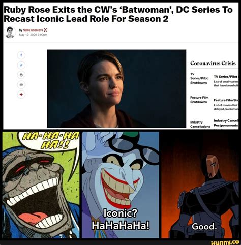 Ruby Rose Exits The Cws Batwoman Dc Series To Recast Iconic Lead