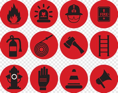 소방 디자인 요소 레드 디자인 플랫 아이콘 Png Pngegg