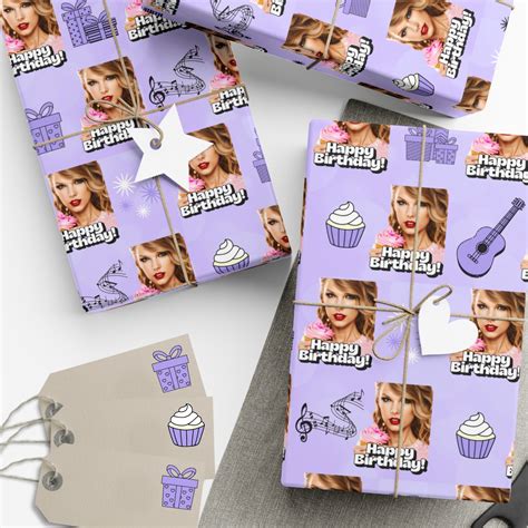 Taylor Swift Wrapping Paper Taylor Swift T Wrap Swifite Etsy