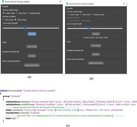 rollout for user input of design parameters known parameters and its