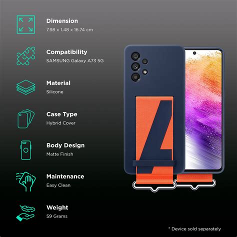 Buy SAMSUNG Soft Silicone Hybrid Cover For SAMSUNG Galaxy A73 5G