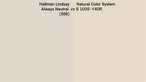 Hallman Lindsay Always Neutral 559 Vs Natural Color System S 1005