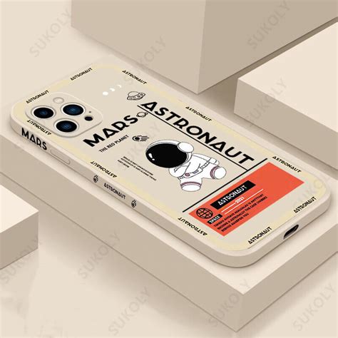 Hülle für iPhone 16 15 14 13 Pro Max 12 11 Astronauten Silikon Handy