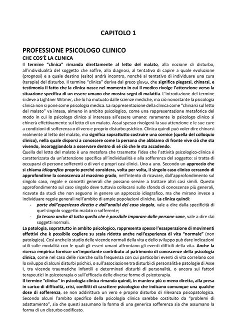 Riassunto Completo Libro Psicologia Del Patologico G Stanghellini