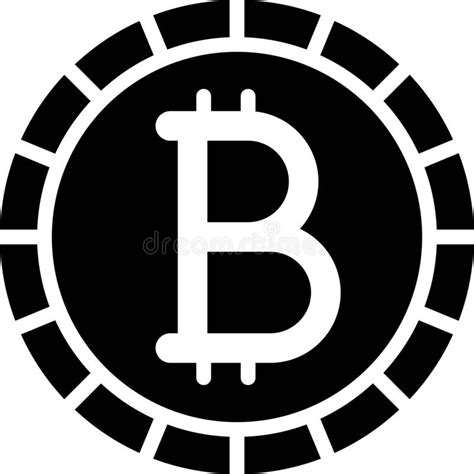 Bitcoin Cryptocurrency Vector Icon Decentralized Digital Currency Stock Vector Illustration