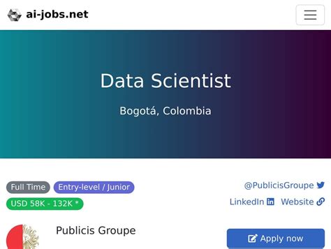 Hiring Data Scientist In Bogotá Colombia Raimljobs