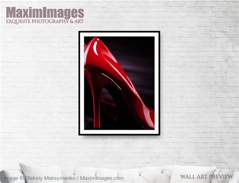 Art Print Of Red Sexy High Heels Abstract Wall Art Mxi24785