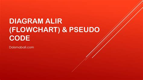 Contoh Algoritma Menggunakan Bahasa Natural Pseudocode Dan Flowchart 53 Koleksi Gambar