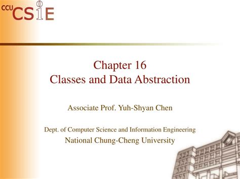 Ppt Chapter 16 Classes And Data Abstraction Powerpoint Presentation