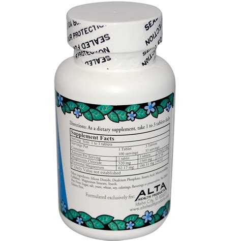 Alta Health, Magnesium Chloride, 100 Tablets - iHerb.com