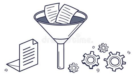 Laboratory Filtration Setup Science Equipment Vector Illustration