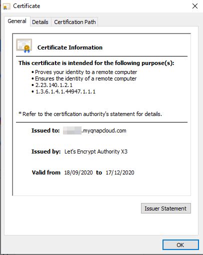 Using Qnap Lets Encrypt Certificate Configuration Home Assistant Community