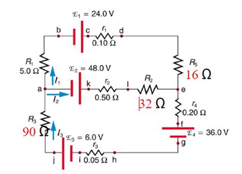 Solved Find The Currents I1 I2 I3 In The Following In A