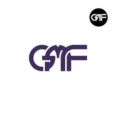 Premium Vector Letter Gmf Monogram Logo Design