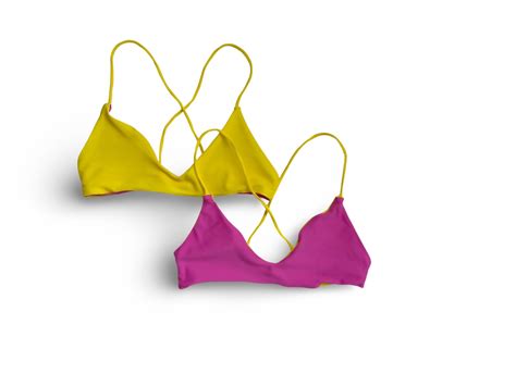 Reversible Cross Back Bikini Top Bikini Flavors
