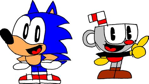 Sonic And Cuphead By Toontrev On Deviantart
